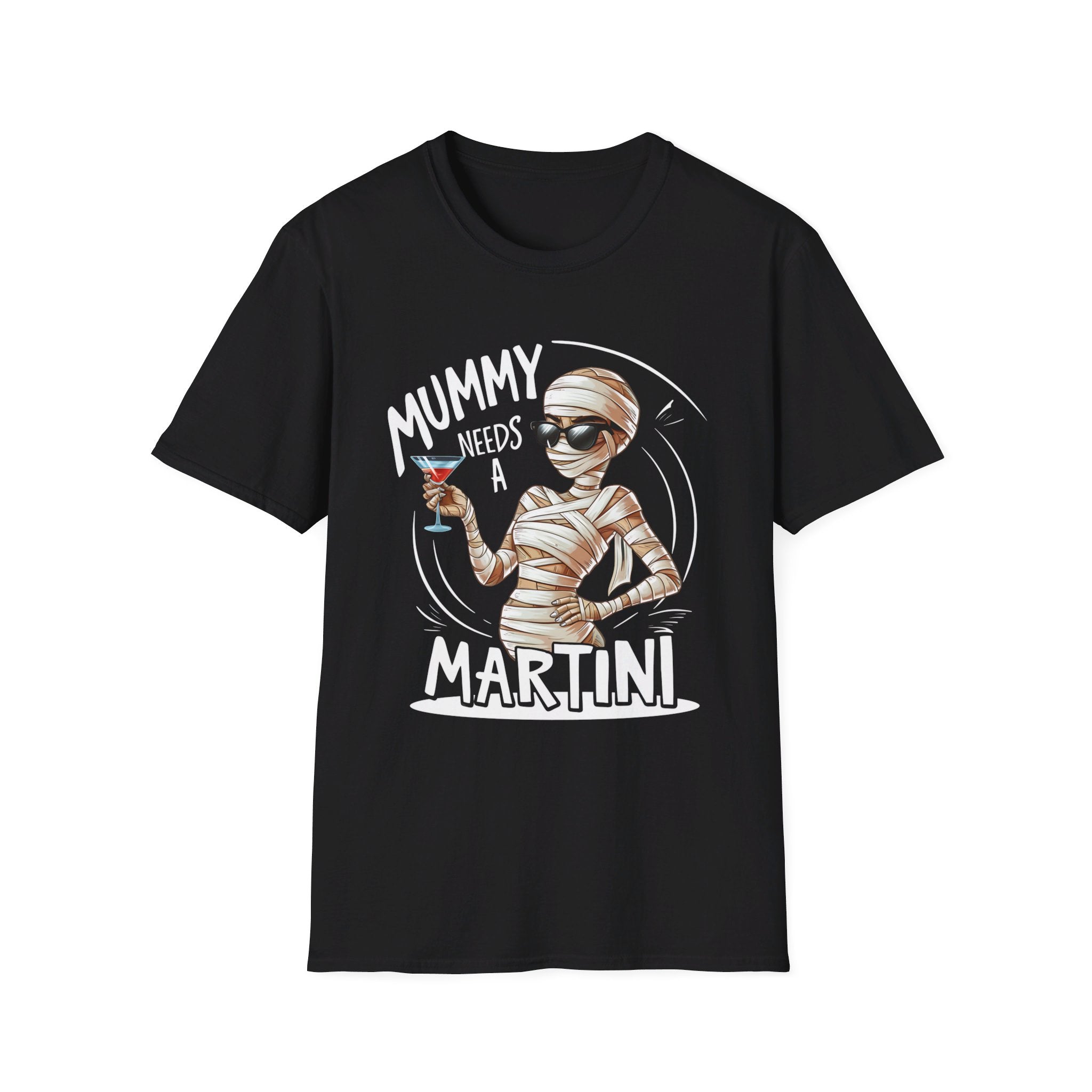 Mummy Needs a Martini Halloween Tee